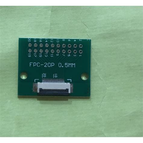 Fpc 20pin 轉接板 Ffc轉2 54 直插 0 5間距座子 0 5mm 轉板 2 54mm 蝦皮購物