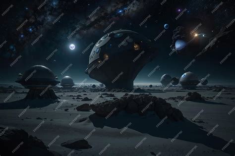 Premium Ai Image Alien Ecosystem Exploration