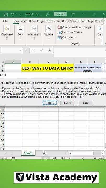 easy way to data entry in excel excel excelshortcuts exceltips