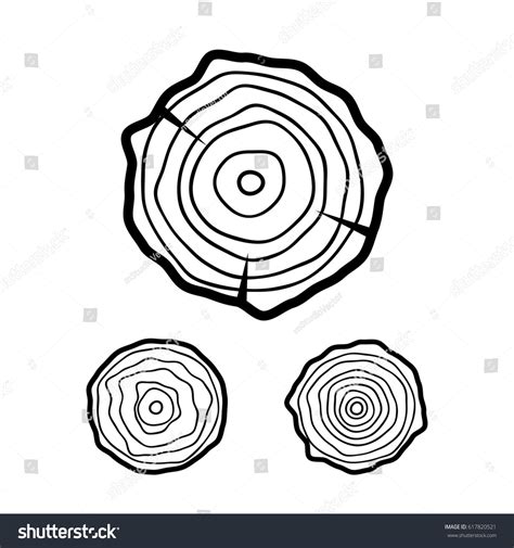 Tree Rings Illustration Tree Rings Vintage Stock Illustration Shutterstock