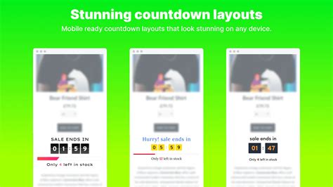 Urgency Bear Countdown Timer Acquire Convert