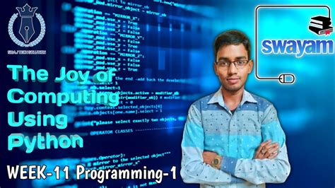 Swayam The Joy Of Computing Using Python Week 11 Programming