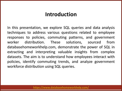 sql queries and data analysis techniques ppt free download