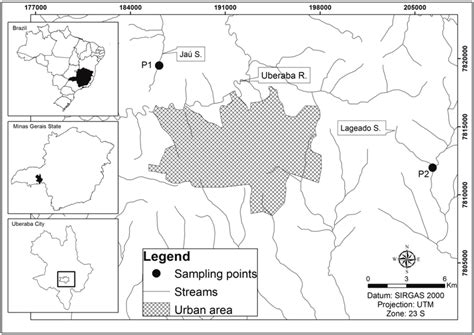 Location Of Sampling Sections Download Scientific Diagram