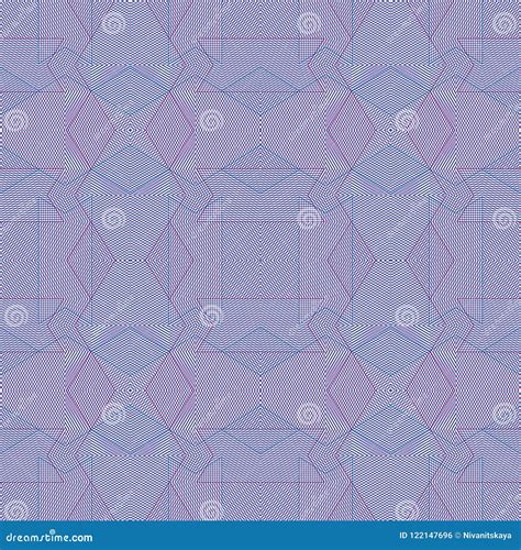 Linear Seamless Pattern Guilloche Abstract Linear Background Guilloche Of Thin Red And Blue