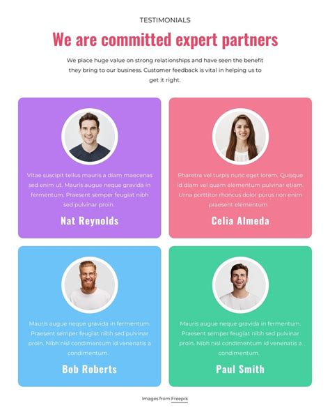Testimonial Grid Repeater Css Template By Nicepage