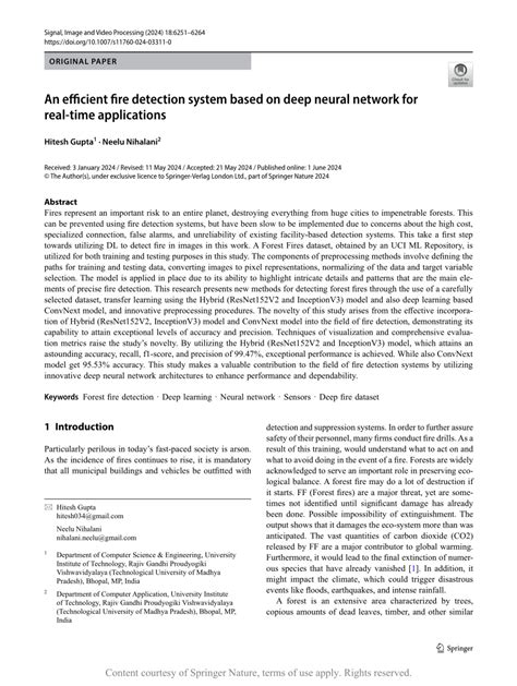 An Efficient Fire Detection System Based On Deep Neural Network For Real Time Applications