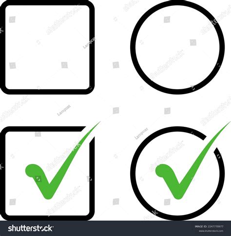 Checkbox Blank Checked Checkbox Vector Icon Stock Vector Royalty Free Shutterstock