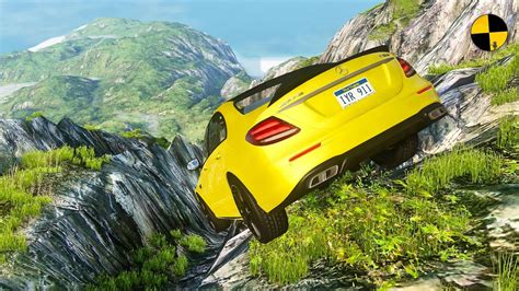 BeamNG.Drive Cliff Drops Crashes Real Car Mods Ep.2 - YouTube