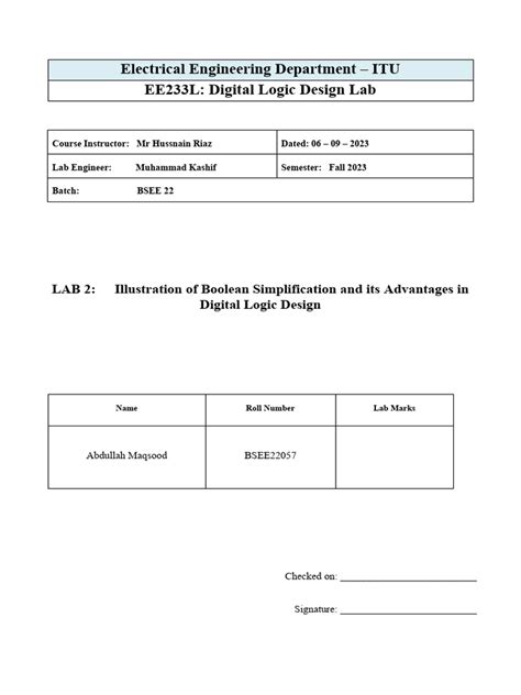 Dld Lab Download Free Pdf Logic Gate Statistics