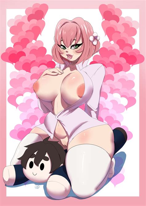 Rule 34 100 Kanojo 1girls Aijou Rentarou Big Breasts Hanazono Hakari