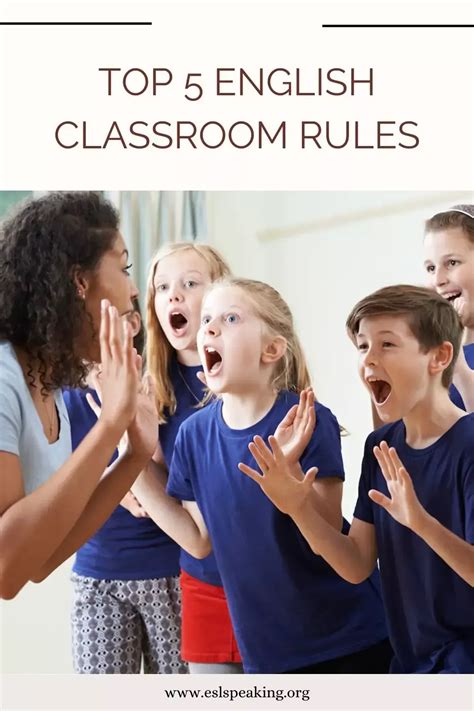 Esl Classroom Rules Top 5 English Class Rules For All Ages Artofit