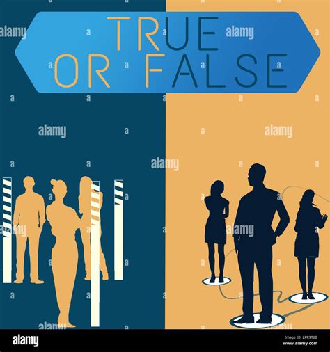 Text Sign Showing True Or False Business Approach Decide Between A Fact Or Telling A Lie Doubt