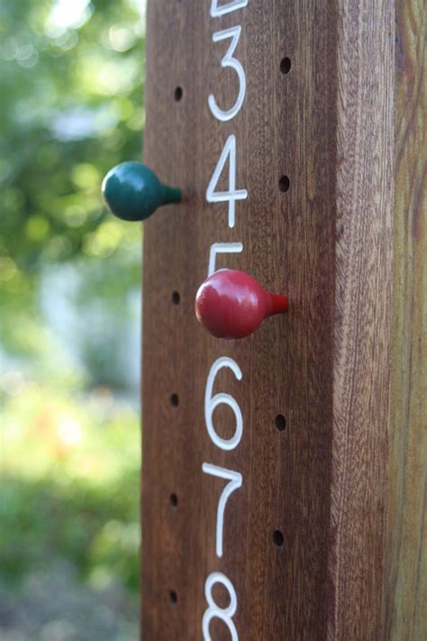Large Bocce Scoreboard 1 15 Etsy Scoreboard Bocce Bocce Ball