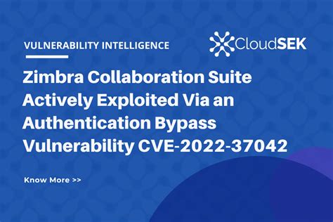 zimbra collaboration suite actively exploited via an authentication