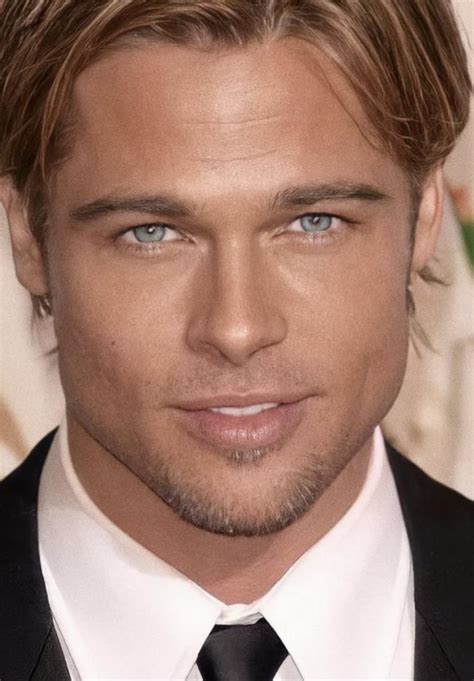 Brad Pitt Acne Scars