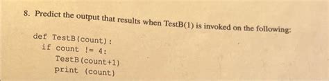 Solved Python I Know This Is Recursive Why Is Output
