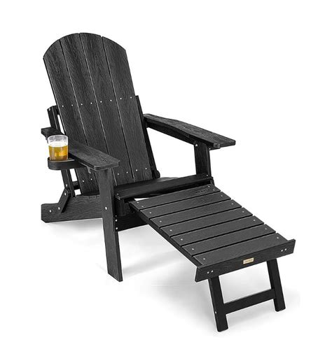 Osoeri 접이식 Adirondack 의자 야외 데크 잔디 정원 비바람에 견디는 잔디 의자 편안한 쌓을 티몬