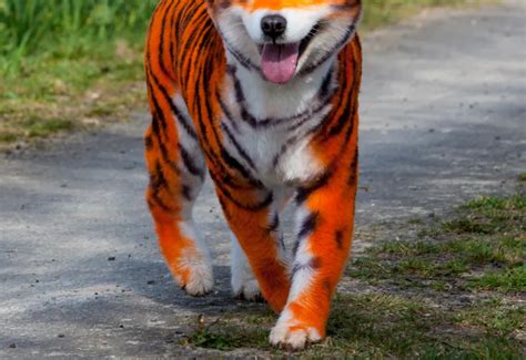 В Індії фермер перетворив собаку на “тигра” щоб відлякувати мавп ФОТО T4 сучасні