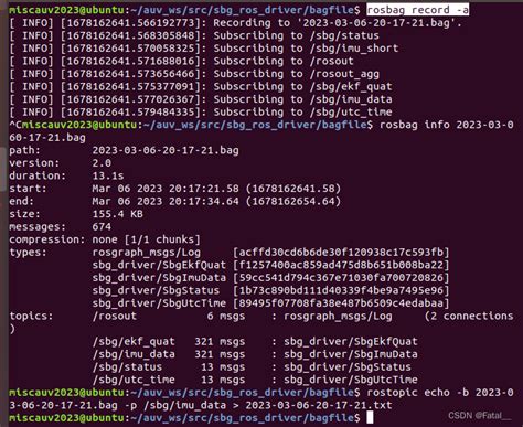 Sbg Ellipsee型号imu 用ros的驱动sbgdriver读取数据怎么用sbg验证imu数据 Csdn博客