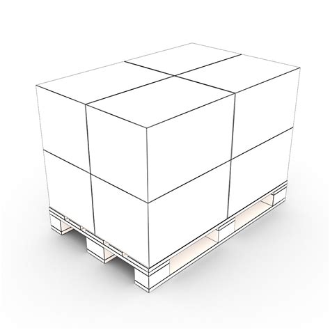 상자가있는 팔레트 3d 모델 19 Max Fbx Obj Free3d