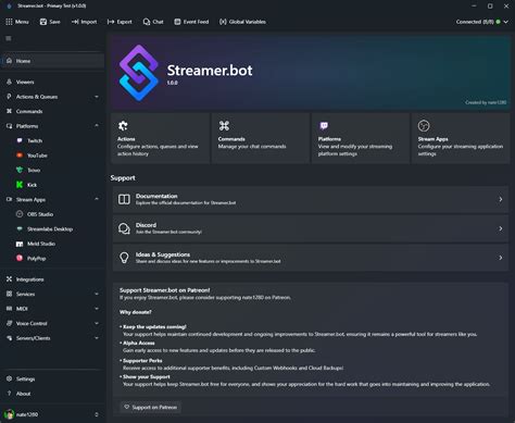 Streamerbot V100 Streamerbot