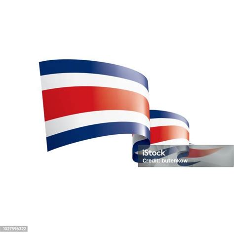 코스타 리카 플래그 흰색 배경 벡터 일러스트 레이 션 0명에 대한 스톡 벡터 아트 및 기타 이미지 0명 3차원 형태 개념 Istock