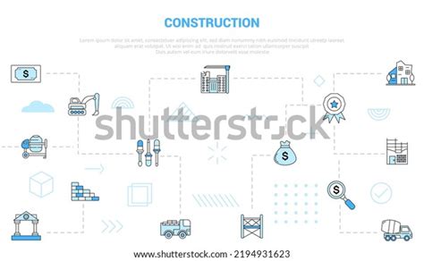 Construction Concept Icon Set Template Banner Stock Vector Royalty Free 2194931623 Shutterstock