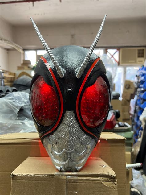 3d Print Masked Kamen Rider Black Sun Shadow Moon Cosplay Led Helmet