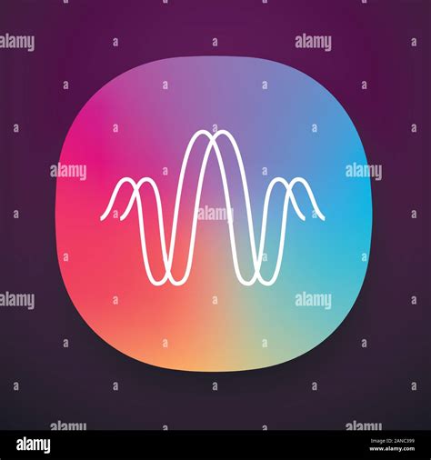Parallel Sound Waves App Icon Digital Soundwave Voice Recording