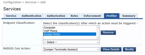 Configuring Device Profiling To Provide Dynamic Segmentation With Ex Series Switches And Aruba