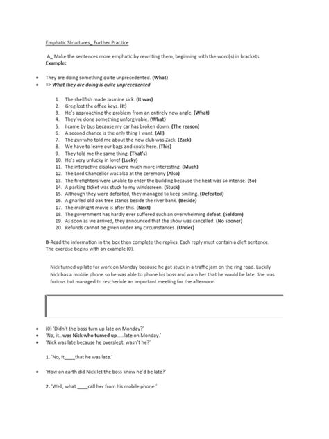 Emphatic Structures Pdf