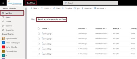 Microsoft Flow Examples Save Office 365 Email Attachments To Onedrive For Business Enjoy