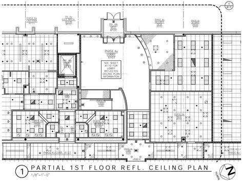 Ceiling Plan Reflected Layout Templates Drawing Office Template Floor