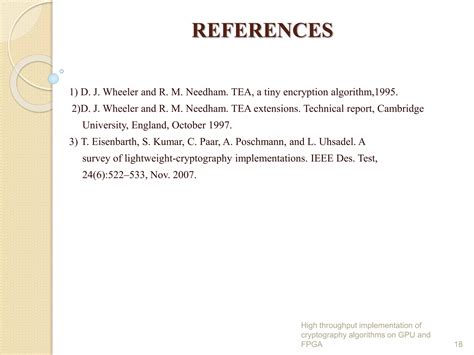 High Throughput Implementations Of Cryptography Algorithms On Gpu And Fpga Ppt