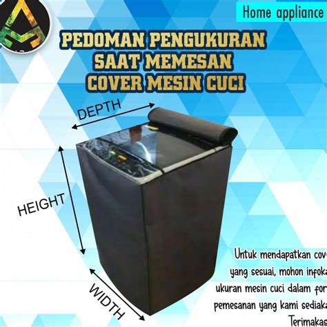 Jual Trxcc C Cover Mesin Cuci Tutup Sarung Pelindung Peralatan Mesin Cuci Top Loading Buka Atas