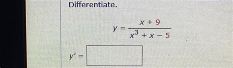 solved differentiate f x 9x2−4x ex f′ x differentiate