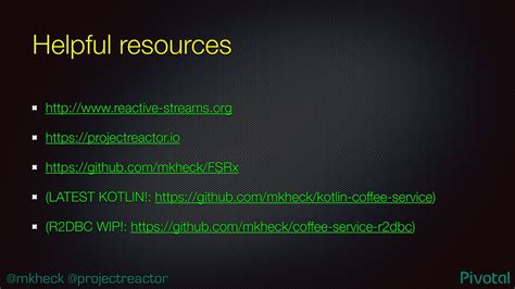 Full Stack Reactive Java With Spring Framework 5 Spring Boot 2 And Project Reactor Speaker Deck