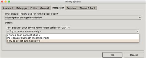 How To Program Esp32 In Micropython Using Thonny Ide