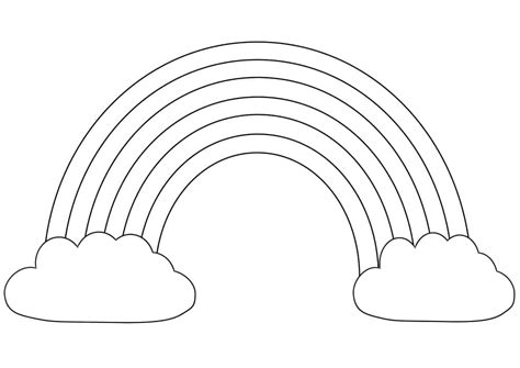 Planse De Colorat Cu Curcubeu Desene De Colorat