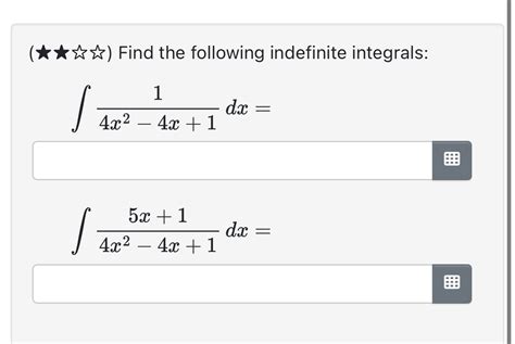 Solved Find The Following Indefinite Chegg