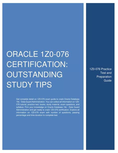 PPT Oracle Z Certification Outstanding Study Tips PowerPoint Presentation ID
