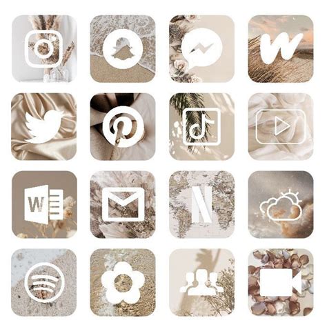 Ios 14 App Icon Brown Aesthetic Ios App Icon Nude Brown Ios Etsy Artofit