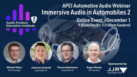 Aes Audio Product Education Institute Explores Immersive Audio In