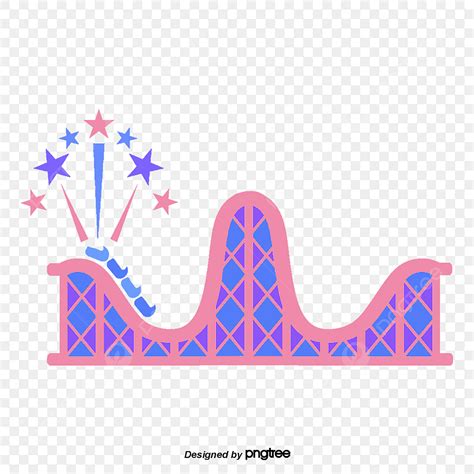 카통 편평화 블루 핑크 일러스트 롤러코스터 원소 자극하다 만화 Png 일러스트 및 Psd 이미지 무료 다운로드 Pngtree