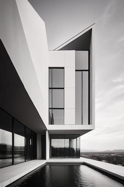 Premium Photo Minimalistic Modern Architecture In Monochrome