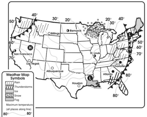 Weather Map Assignment 7th Grade Flashcard Wayground