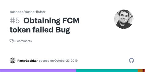 obtaining fcm token failed bug · issue 5 · pusheco pushe flutter · github
