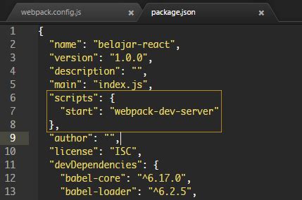 Cara Menggunakan Webpack Dev Server