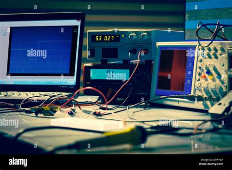 electronic measuring instruments in hitech computer laboratory stock